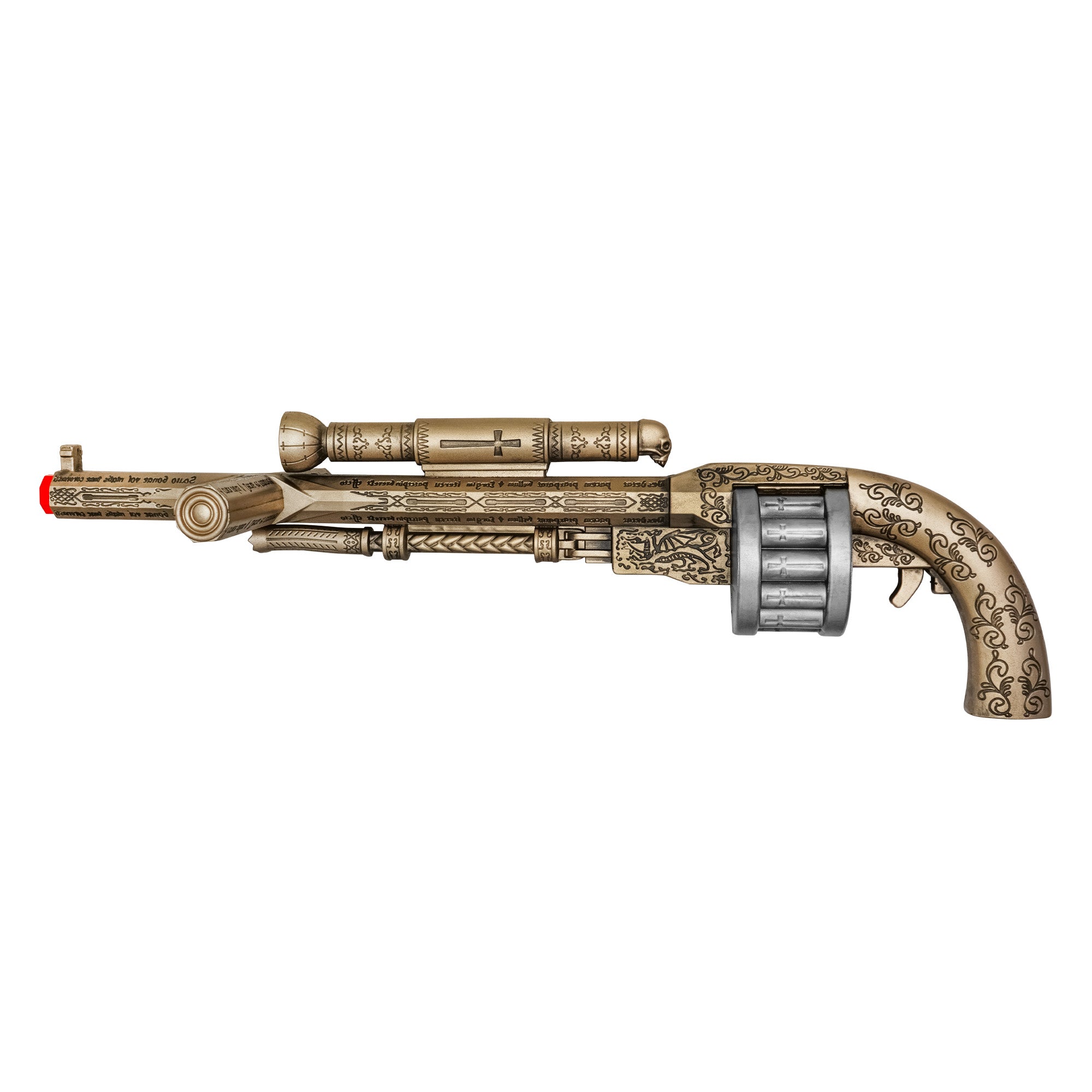 28" – Gold Exorcist Shotgun | Collectible Foam Replica Gun – Neptune