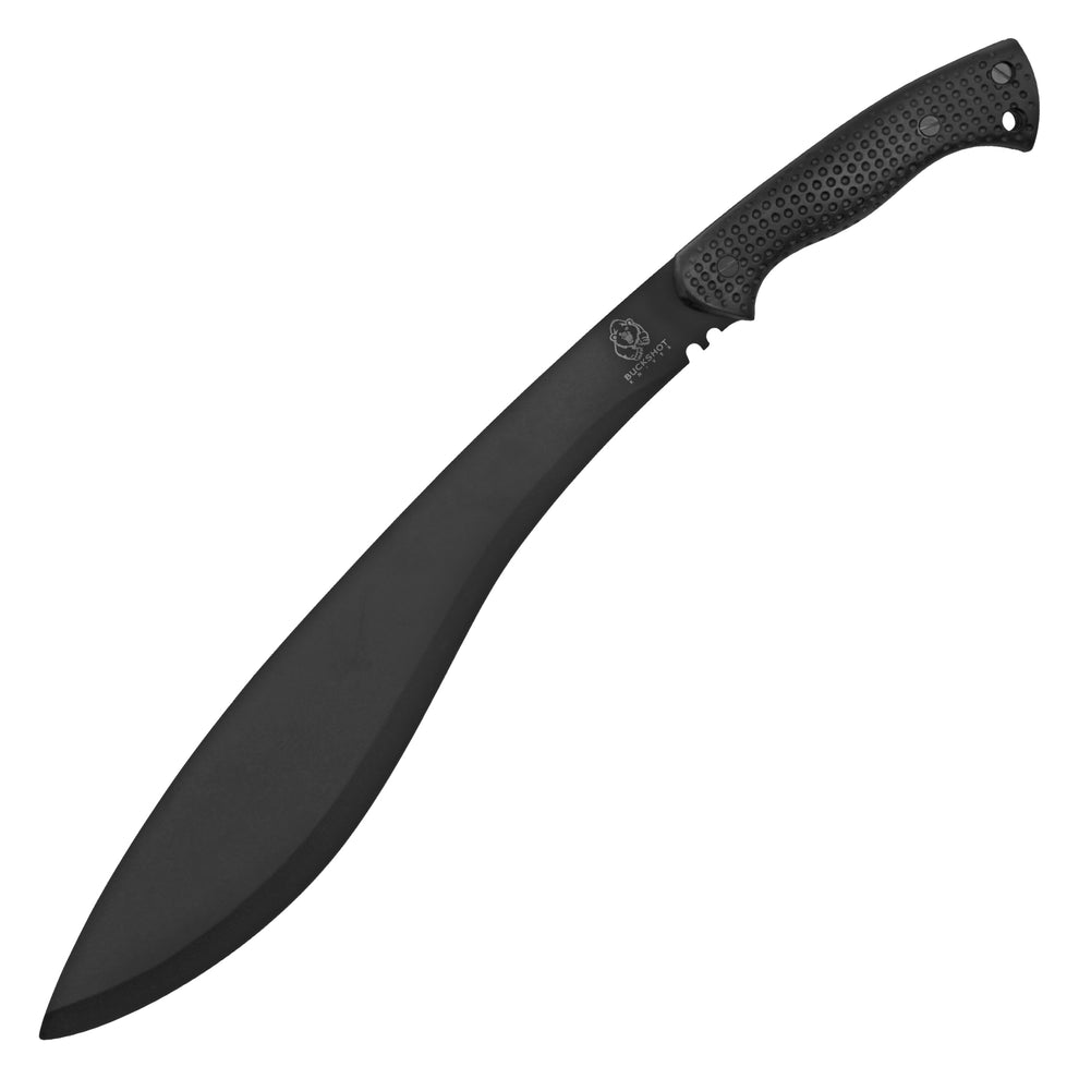 Buckshot Knives - 21.5" Black ABS Handle Kukuri Machete | Fixed Blade ...