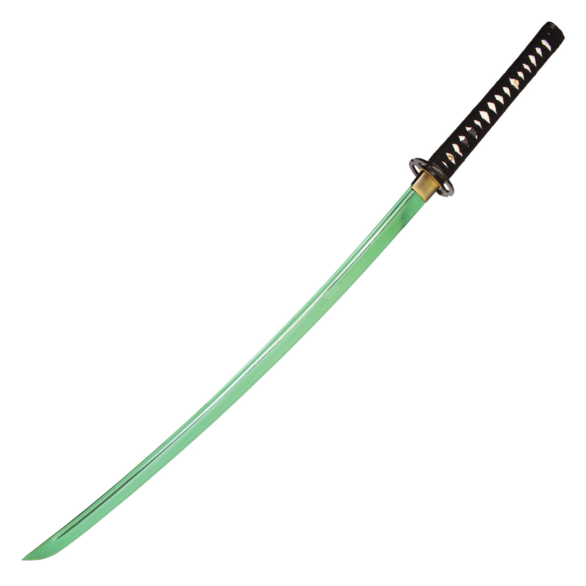 40" Green Carbon Steel | Hand Forged Katana Display Sword – Neptune
