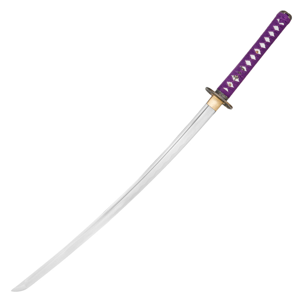 40" Purple Carbon Steel Katana | Hand-Forged Display Sword – Neptune