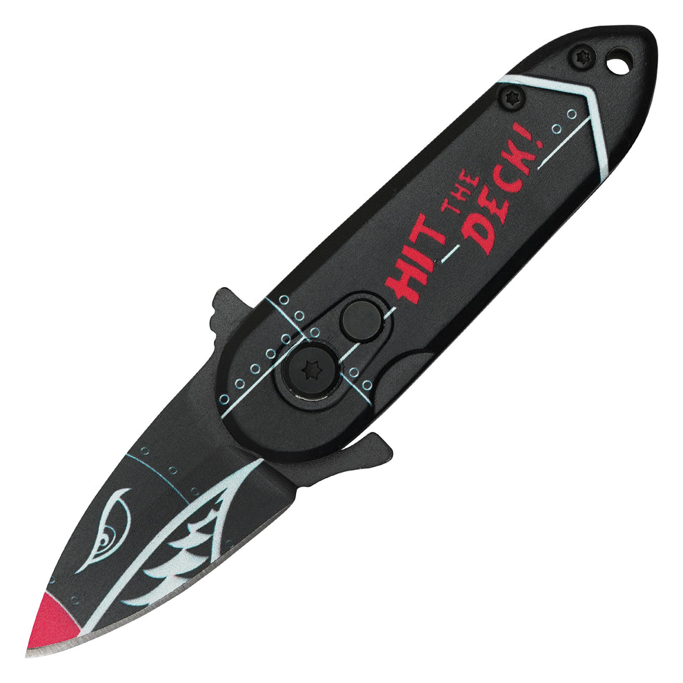 Atomic Knives - 5” Black Bomb | Push Button Knife – Neptune