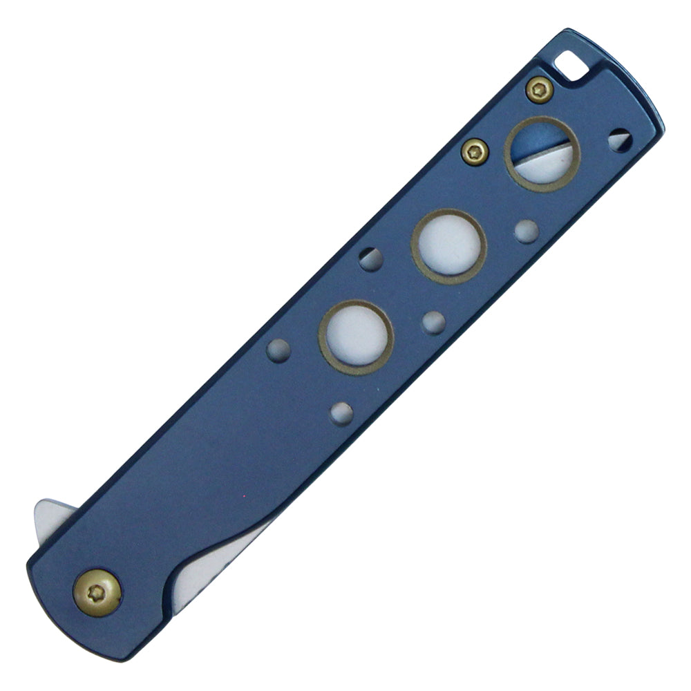Wartech – 8" Blue | Spring Assisted Pocket Knife – Neptune