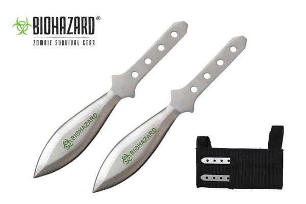 5.5" 2 pc set biohazard throwing knives – Neptune
