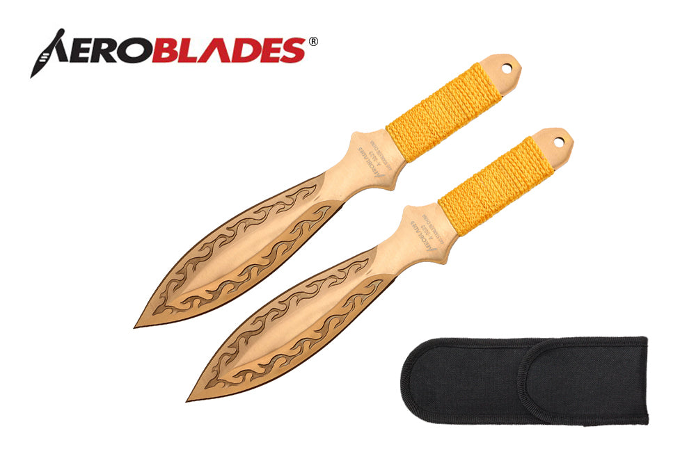 9-inch 2pc Set Rose Gold Blade Thrower – Neptune