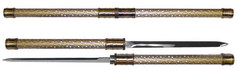 25" 2 Piece Dagger Set w/ Built In Locking System (Gold) – Neptune