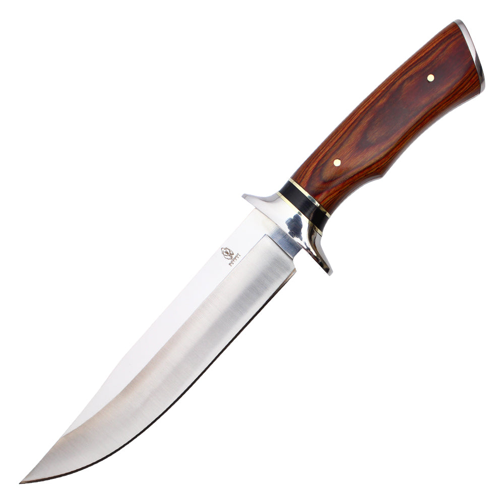12" Fixed Blade Hunting Knife w/ Natural Wood Handle 2 – Neptune