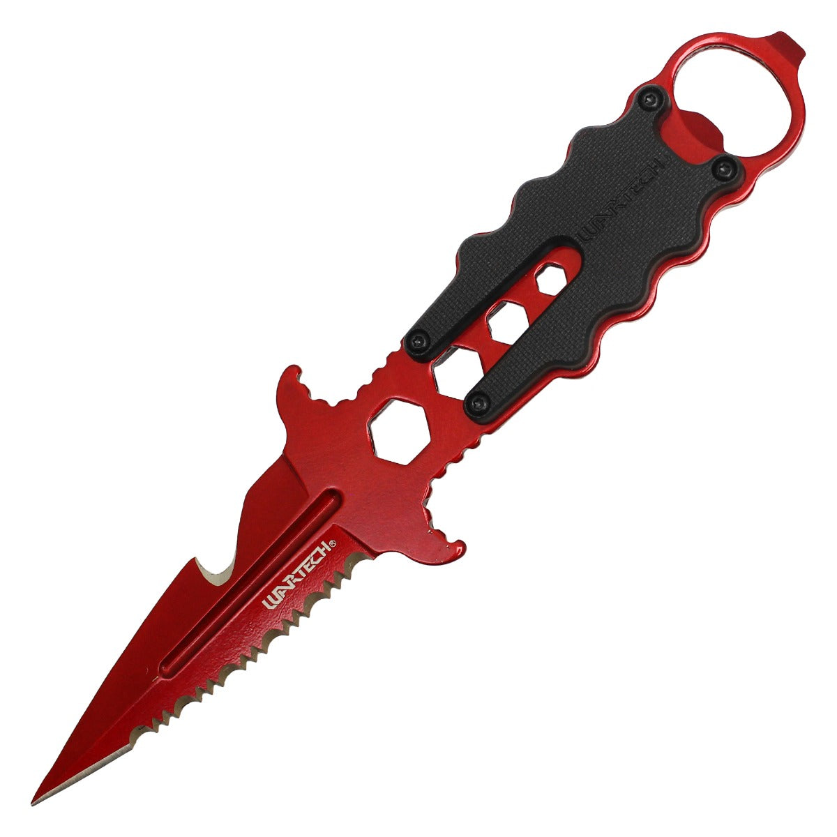 7.5" Red Fixed Blade Knife – Neptune