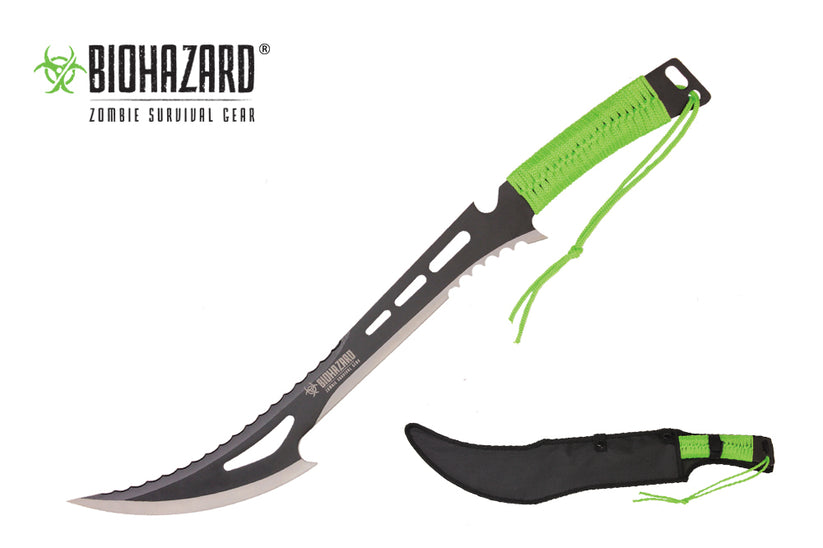 Biohazard | 24" Ninja Sword w/ Hook Blade (Black) – Neptune