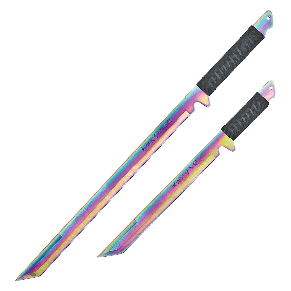 27" Ninja Sword Set w/ Sheath (Rainbow) – Neptune
