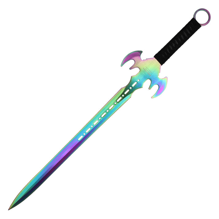 30" Rainbow Ninja Machete w/ Throwing Knives – Neptune