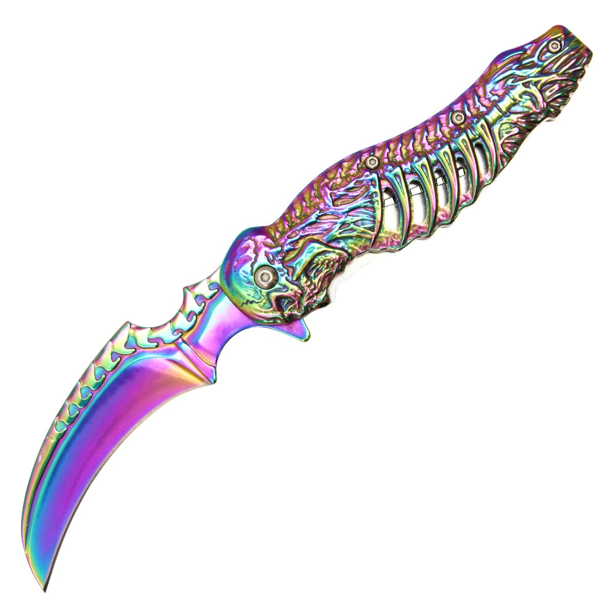 Rainbow Skeleton Pocket Knife – Neptune