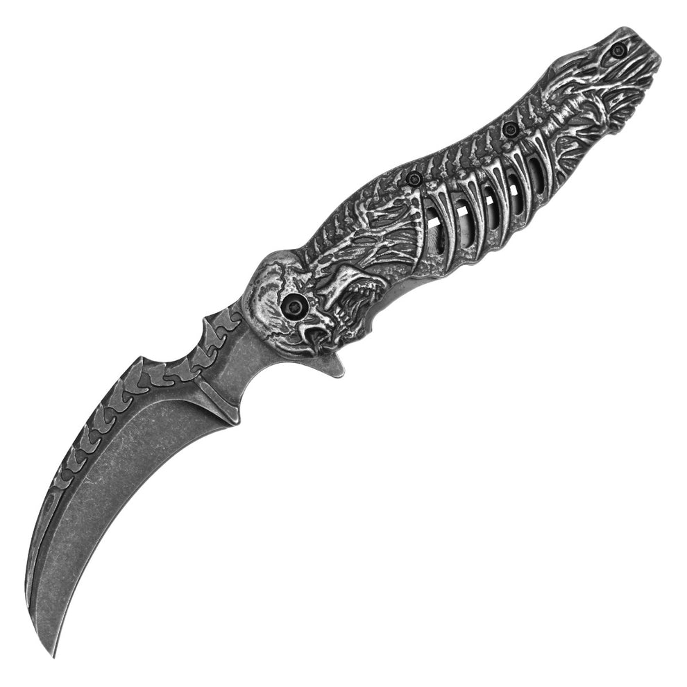 Stonewashed Skeleton Pocket Knife – Neptune