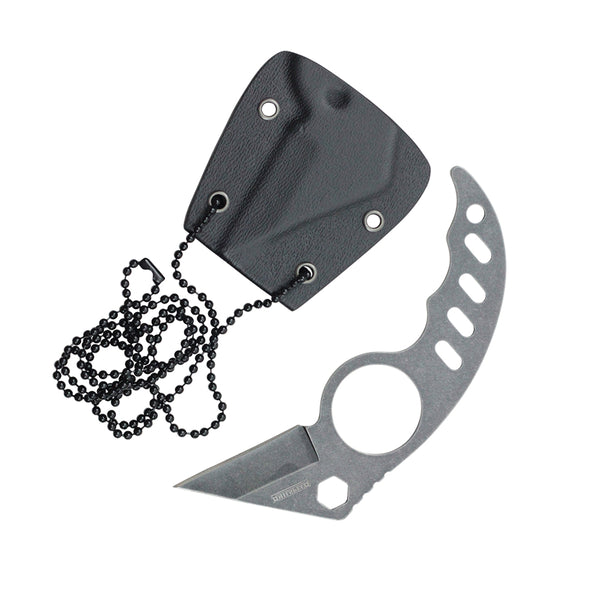 4.5 Karambit Tactical stone- washed necklace knife with K s-inch – Neptune